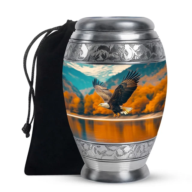 LOFTY EAGLE FUNERAL Urns for Human Ashes Adult Male, Large Urn (10 Inch ...
