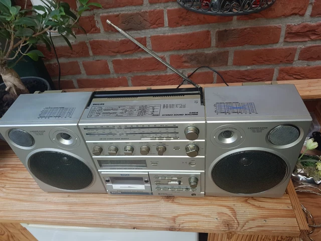 PHILIPS D8614 BOOMBOX Ghettoblaster Radioregistratore vintage radio EUR ...