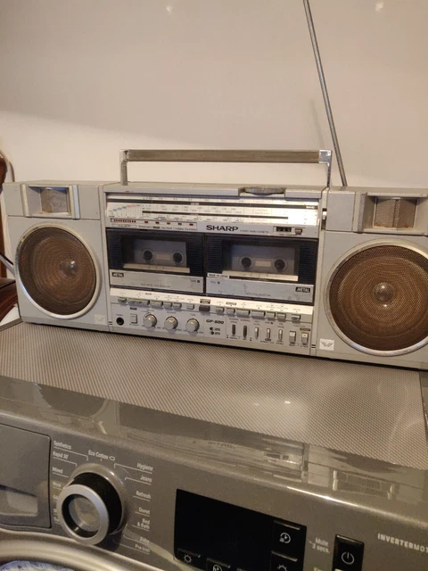 SHARP GF-500 DOUBLE Cassette Tape Recorder Radio £49.99 - PicClick UK