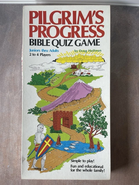 RARE VINTAGE 1979 Pilgrims Progress Bible Quiz Board Game Original 99% ...