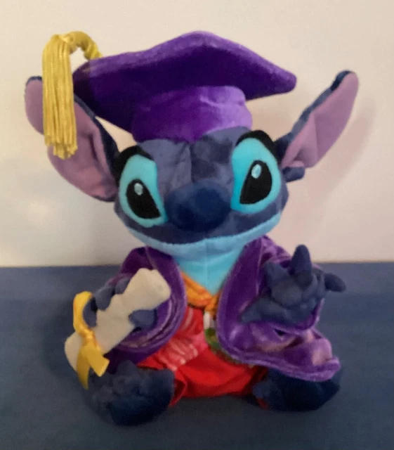 DISNEY LILO & Stitch Graduation Plush Diploma Purple Cape & Hat 7” Not ...