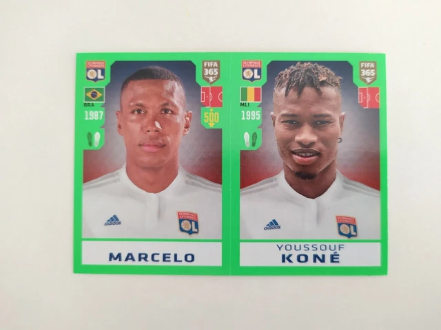 FIGURINA FIFA 365 PANINI 2019/20 OLYMPIQUE LYONNAIS MARCELO/KONE n 126 ...