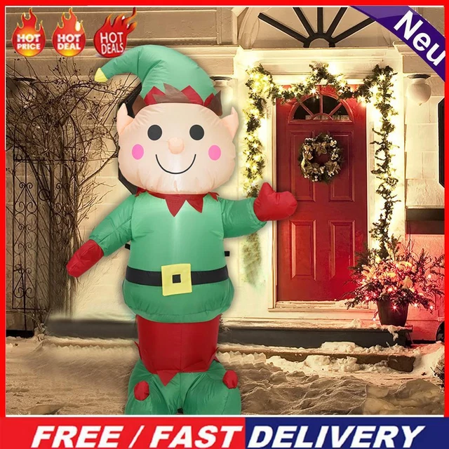 INFLATABLE AIR BLOWN Up Elf 1.5M Cartoon Giant Elf Christmas Gift (AU ...