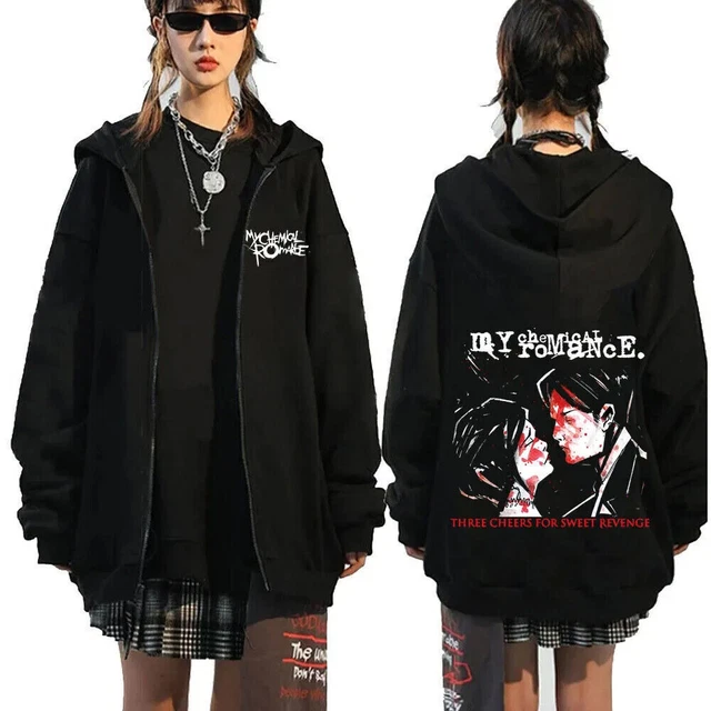 2025 SPRING MY Chemical Romance Mcr Rock Band Zip Hoodie Punk Emo ...