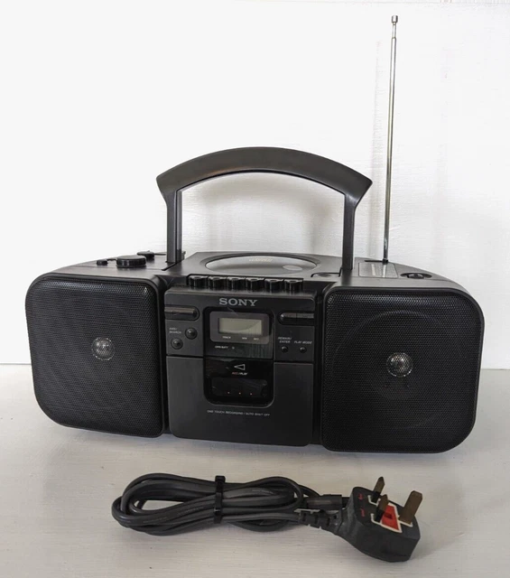 SONY CFD-20L BOOMBOX Portable Stereo -CD / Radio / Cassette (Tape Not ...