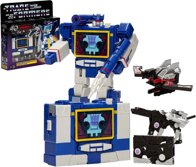 TRANSFORMERS 40TH ANNIVERSARY Retro Classic Soundwave G1 Laserbeak ...