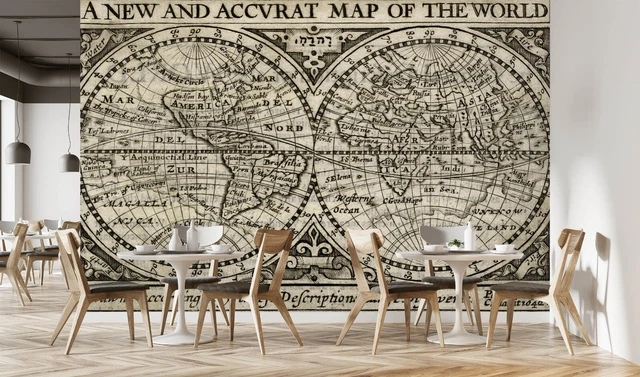 3D WORLD MAP Painting G6291 Wallpaper Wall Murals Removable Self ...