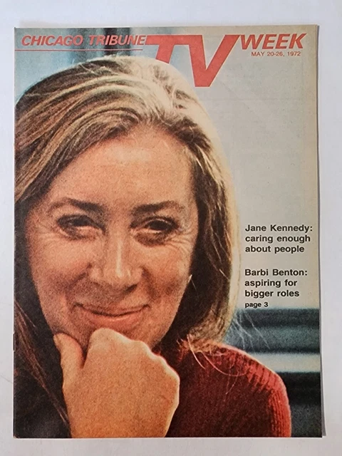 CHICAGO TRIBUNE TV Week Magazine May 20-26 1972 Jane Kennedy Cover £7. ...