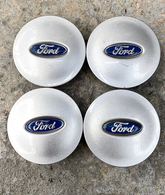 4 X FORD Silver Wheel Centre Caps #94 DA-1A065-CA BA BF AU Falcon FG ...