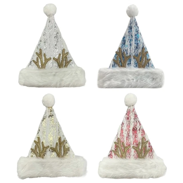 DEER HORN SANTA Hat Christmas Festival Props Caps Family Gathering ...