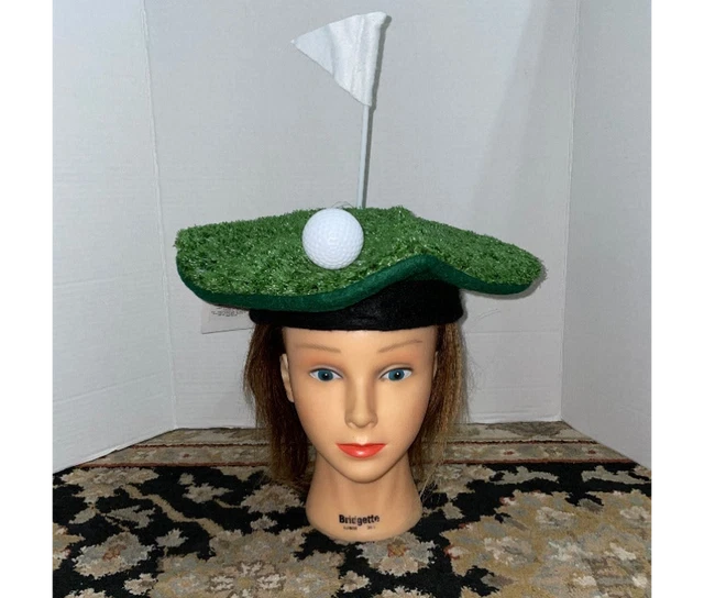 ADULT GOLF BERET Hole In One Hat Funny Gag Halloween Costume Dress ...
