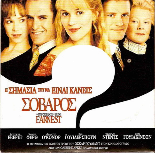 THE IMPORTANCE OF BEING EARNEST (Rupert Everett, Colin Firth, O'Connor ...