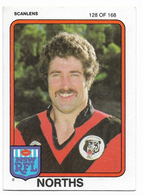 1981 NSW RFL Scanlens (128) John GRAY Norths : Excellent : $4.60 ...