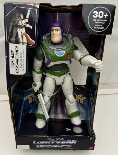 DISNEY PIXAR LIGHTYEAR Buzz Lightyear Laser Blade Light & Sounds 12 ...
