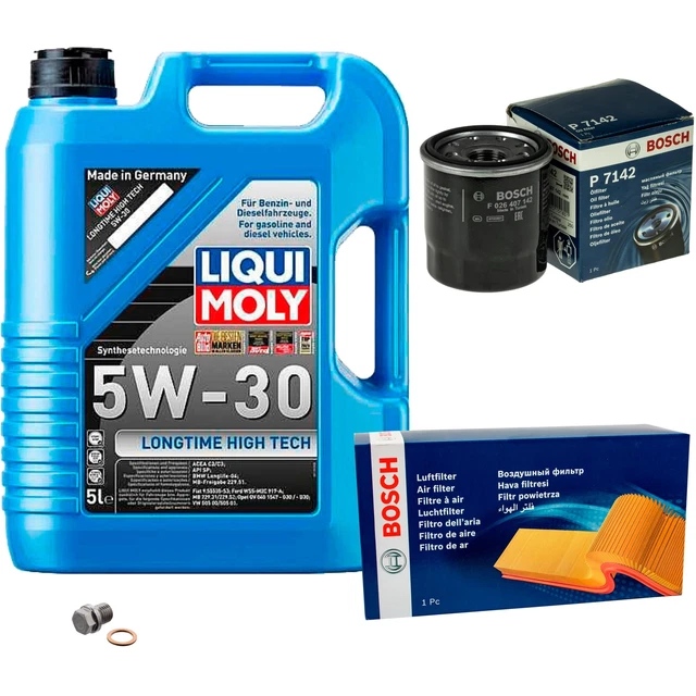 BOSCH INSPECTION SET 5 L Liqui Moly Longtime High Technologie 5W-30 pour KIA Rio EUR 99,71 ...