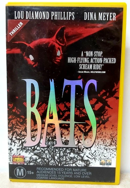 VHS BATS RARE VINTAGE Schlock Horror Gore Cult Holographic Ex Rental ...