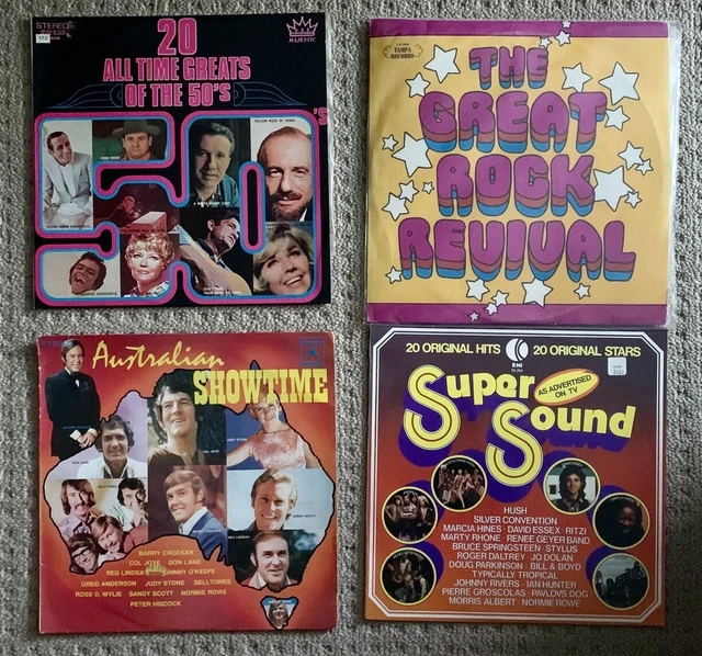 BULK LOT X 4 Pop/Rock compilation Various Artists Vinyl LP Records 12 ...