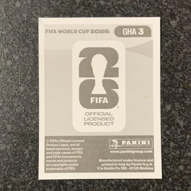 PANINI FIFA WORLD Cup 2026 Tariq Lamptey Player Portrait Sticker GHA 3 ...