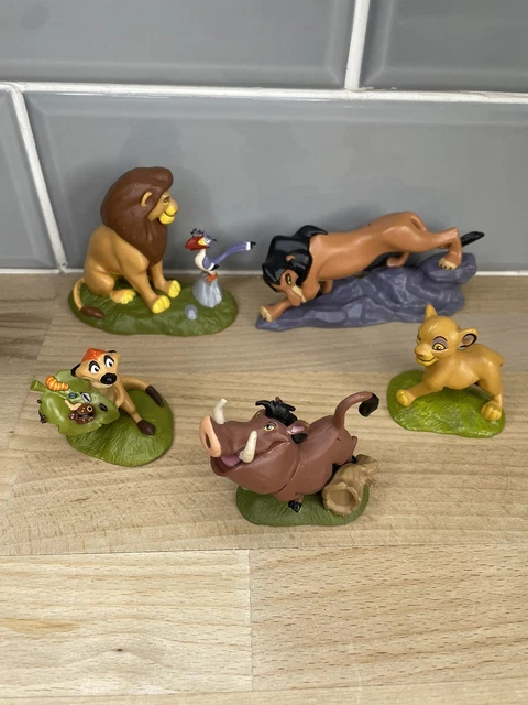 DISNEY THE LION King Figures x5 Scar Timon Pumba Simba Nala Zazu Cake ...