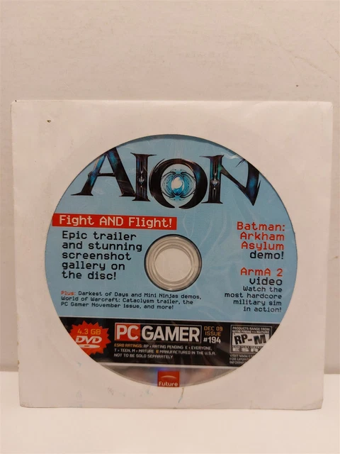 PC GAME DEMO Disc From Pc Gamer Magazine # 194 - December 2009 - Disc ...