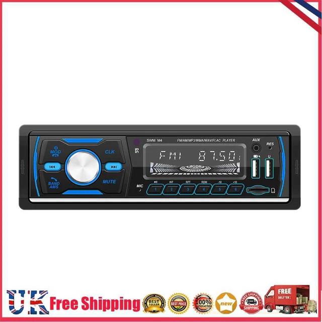 SWM-M4 CAR RADIO 1 DIN MP3 Player Bluetooth USB TF AUX FM AM RDS DAB Head Unit * £35.52 ...