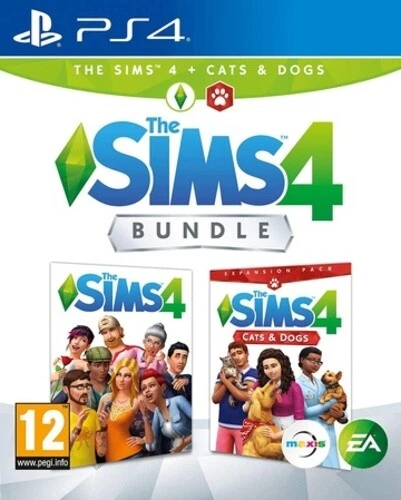 BUNDLE LES SIMS 4 : Les Sims 4 + simulation Cats & Dogs (PS4) PEGI 12 ...