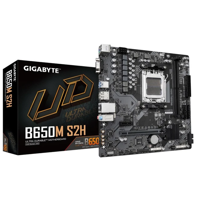 MAINBOARD, GIGABYTE, AMD B650, SAM5, Micro-ATX, Memory DDR5, Memory ...