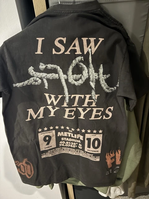 TRAVIS SCOTT METLIFE Merch - I Saw Utopia With My Eyes - Medium £156.68 - PicClick UK
