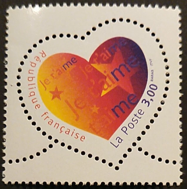 TIMBRE NEUF** COEUR "Je t'aime" Y&T N°3218 EUR 1,00 - PicClick FR