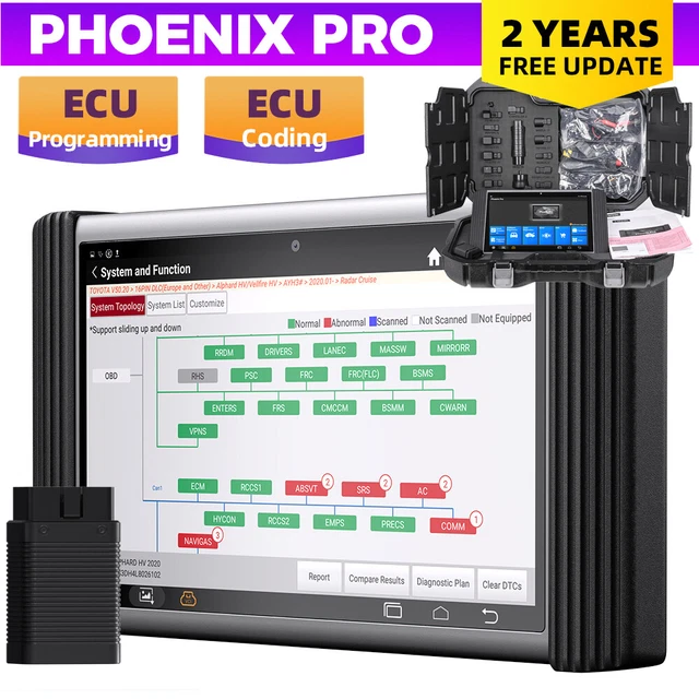 TOPDON PHOENIX PRO Intelligent Diagnostic Car Scanner ECU Coding Programming UK £1,399.00 ...