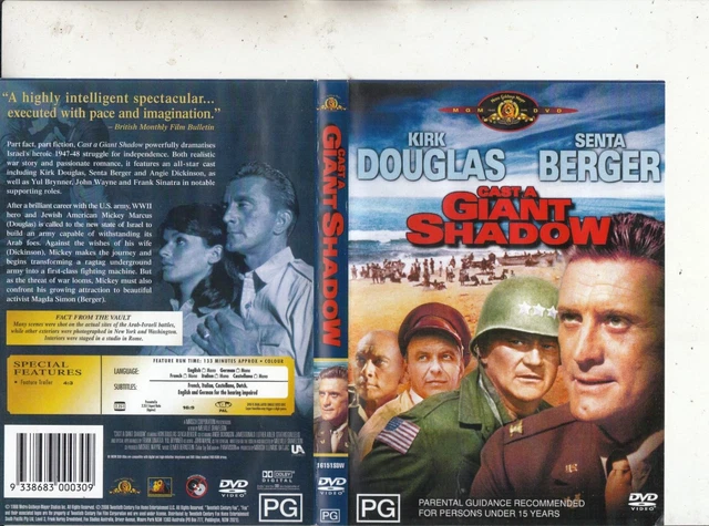CAST A GIANT Shadow-1968-[Kirk Douglas]-Metro Goldwyn Myer-Movie MGM ...