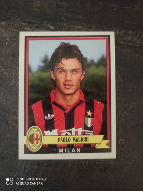 FIGURINA CALCIATORI PANINI 1992 93 - PAOLO MALDINI n. 214 - VELINA ORIGINALE ita EUR 14,00 ...