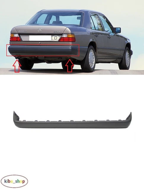 FOR MERCEDES-BENZ E-CLASS W124 1990 - 1992 New Rear Bumper Moulding ...
