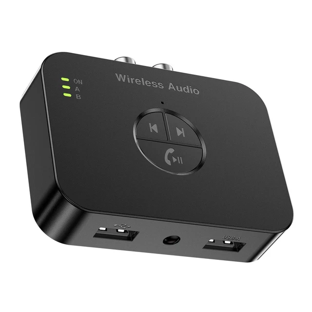 BLUETOOTH 5.4 RECEIVER Wireless Audio Adapter RCA/AUX/Type-C/USB ...