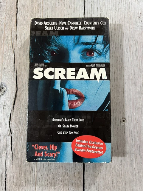 SCREAM VHS BLUE Nev Campbell EUR 27,31 - PicClick FR