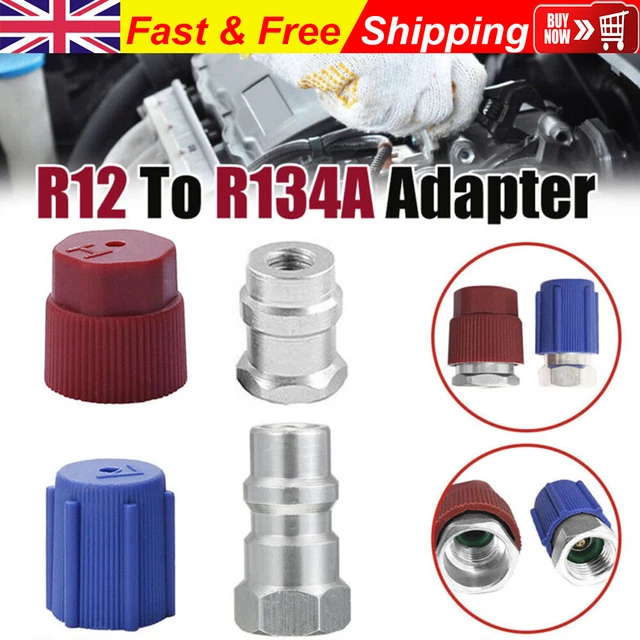 2PCS HIGH LOW Side Convert R12 To R134a Adapter A/C Aircon Quick ...