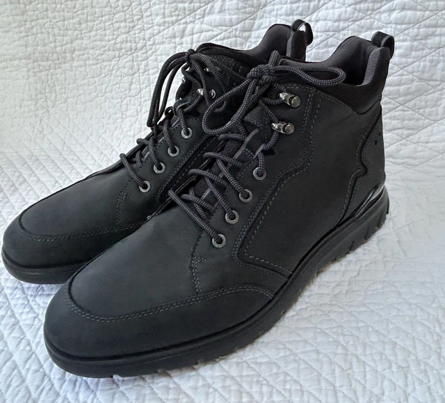 ROCKPORT MEN SIZE 12 Black Total Motion Sport Hydra Shield Waterproof ...