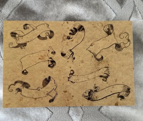 RARE HARRY POTTER Wizarding Trunk Marauders Map Banner Promo Stickers ...