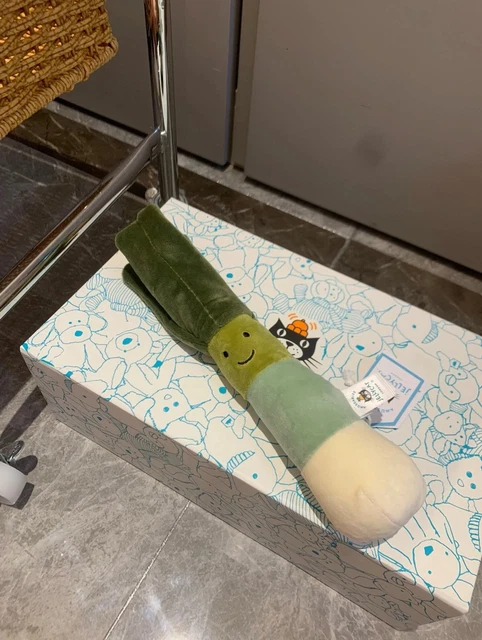 JELLYCAT AMUSEABLE VIVACIOUS Leek Plush Vegetable Toys Green Onions ...