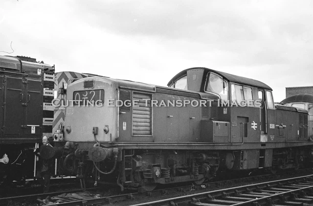 35MM RAILWAY NEGATIVE: Class 17 Diesel (D)8598 at Derby Works C-C167 £3 ...