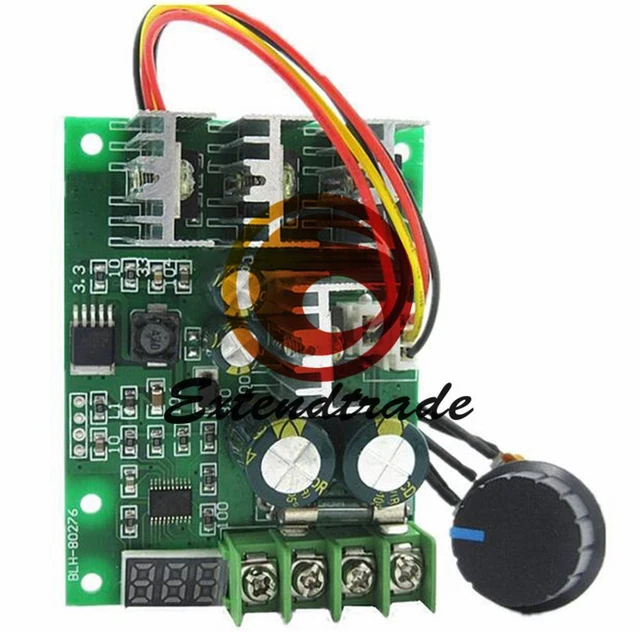 MOTOR SPEED CONTROLLER Module Dimmer Current Regulator PWM 30A+ Display ...