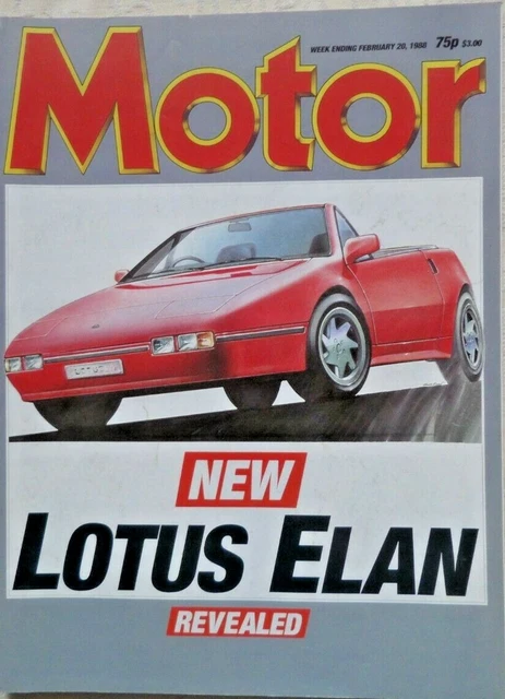 MOTOR MAGAZINE 20 Feb 1988 Toyota Celica GT-Four Alfa 75 Test. Lotus MG ...