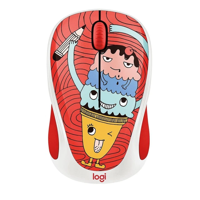 LOGITECH M317C TRIPLE Scoop Ice Cream Wireless Mouse ''MISSING RECIEVER ...