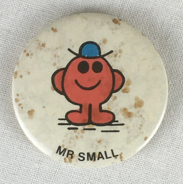 MR. MEN VINTAGE PIN BADGE MR. SMALL 1976 38mm (#W2) £5.95 - PicClick UK