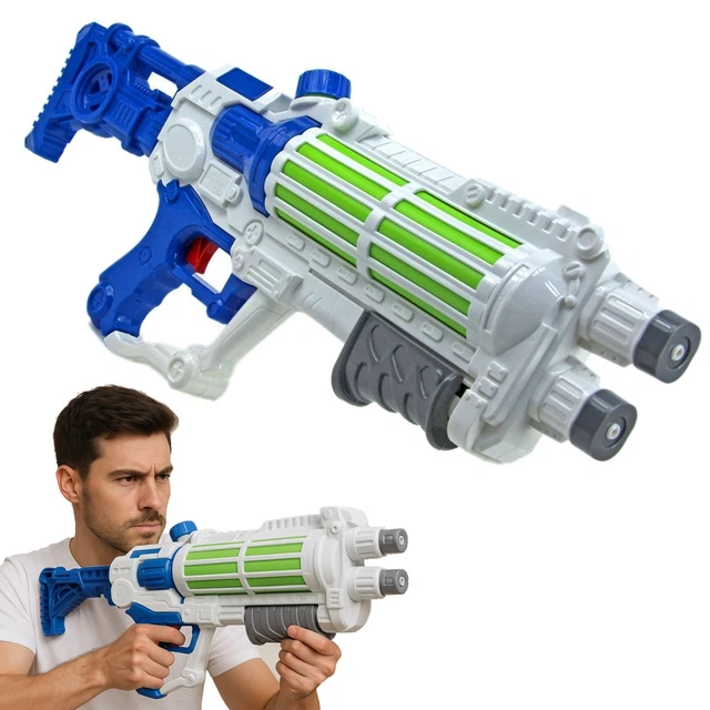 WHITE WATER MACHINE Gun Pump Action Water Pistol Stormtrooper Shooter ...