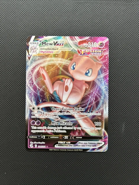 POKEMON CARD - Mew VMAX Fusion Strike 114/264 Ultra Rare SWSH Holo £7.95 - PicClick UK