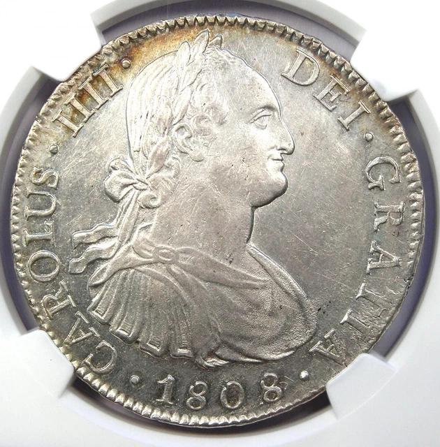 1808 MEXICO CHARLES IV 8 Reales Coin (8R) - NGC Uncirculated Detail ...