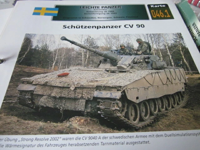 MILITÄRFAHRZEUGE ARCHIV LEICHTE Panzer 46.1 Schützenpanzer CV 90 ...