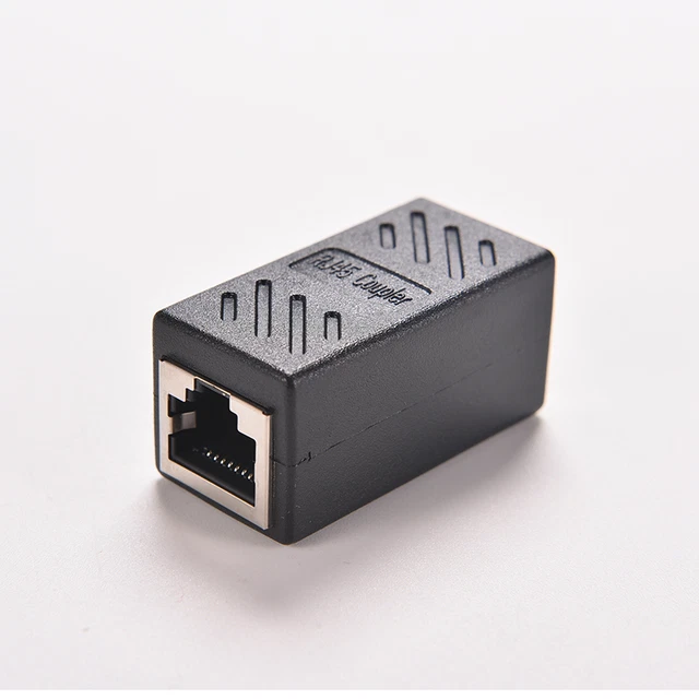 RJ45 FEMALE TO Female Ethernet LAN Connector Adapter Coupler Extender ...