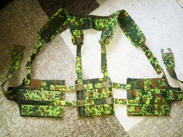 BELGIAN ARMY ALICE webbing '90 flecktarn load bearing equipment £38.99 ...